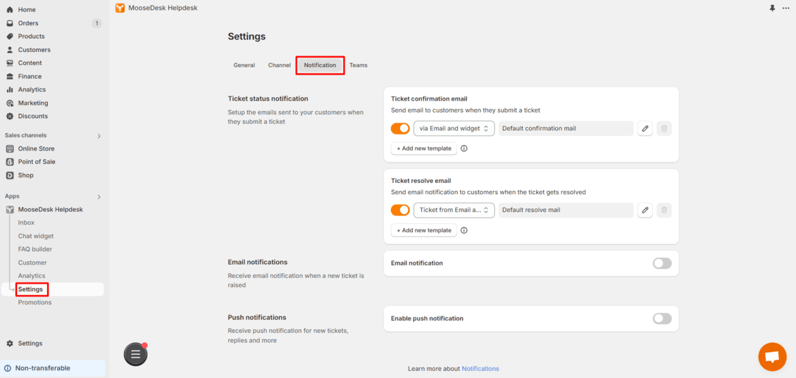 MooseDesk notifications: Overview - MooseDesk