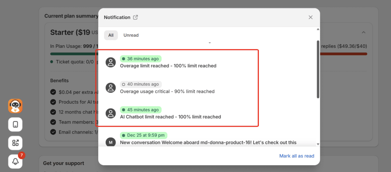 How monthly subscription with usage-based pricing works - MooseDesk